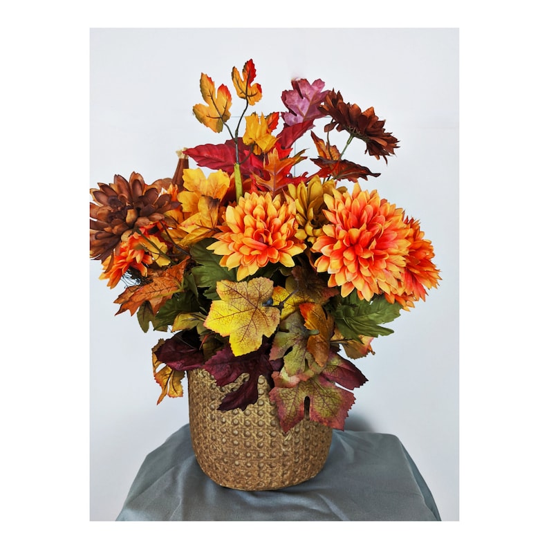 Fall Artificial Floral Arrangement, Fall Flowers, Gift for Mom, Get ...