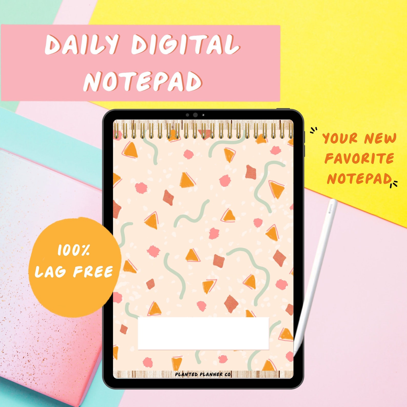 90's Daily Digital Notepad 20 subject Daily Notepad | Etsy