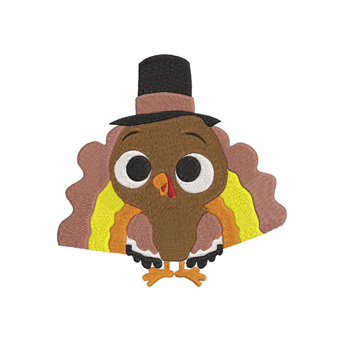 Turkey Thanksgiving Machine Embroidery Design Embroidery - Etsy