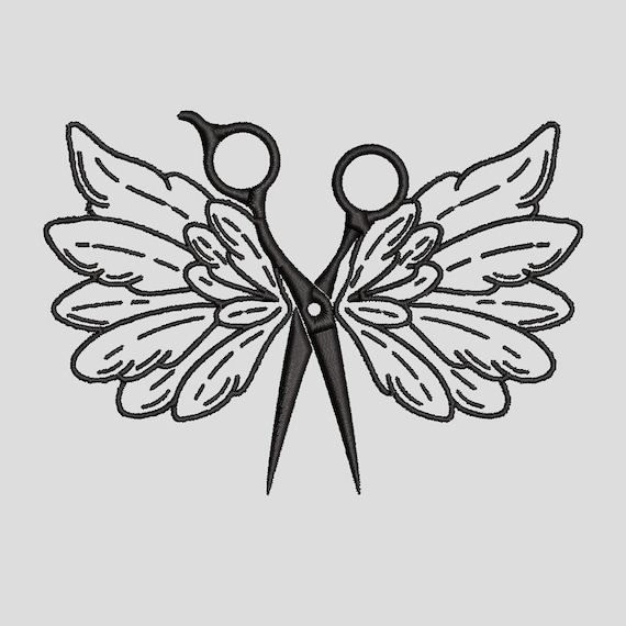 Scissors Machine Embroidery Design Embroidery Design - Etsy