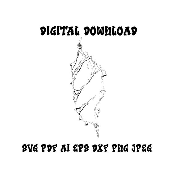 Ripped SVG Scratch Svg Claw Svg | Etsy