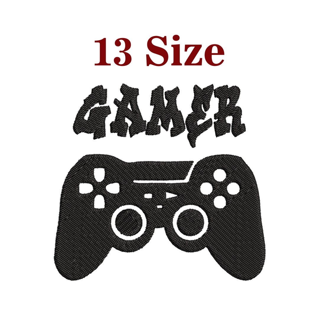 Gamer Logo - Machine Embroidery Design, Embroidery Design, Machine ...