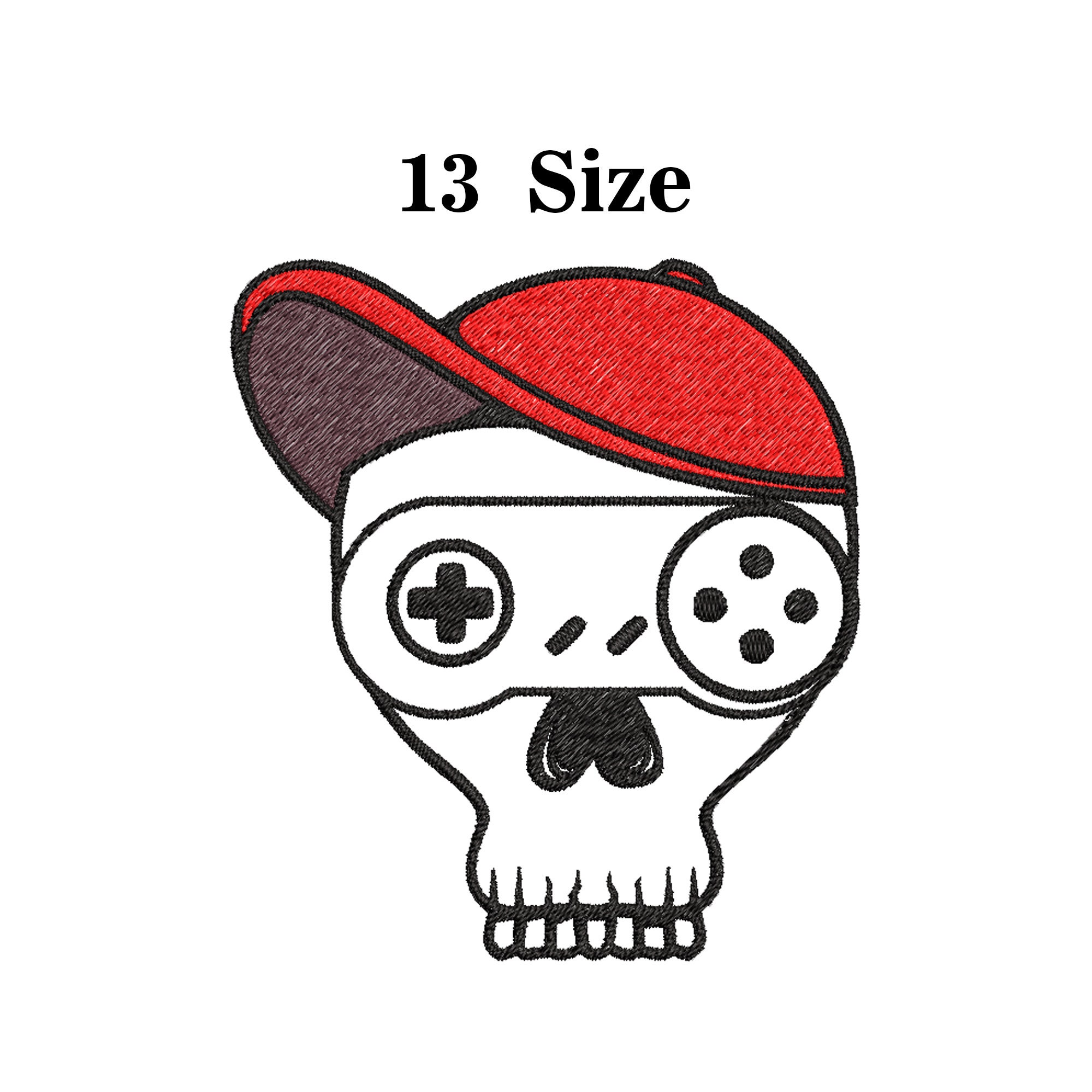 Gamer Logo Pack of 4 Machine Embroidery Design Embroidery - Etsy