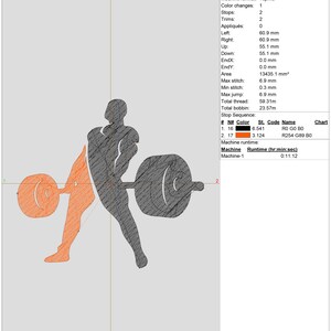 Body Builder - Machine Embroidery Design, Embroidery Design, Machine ...