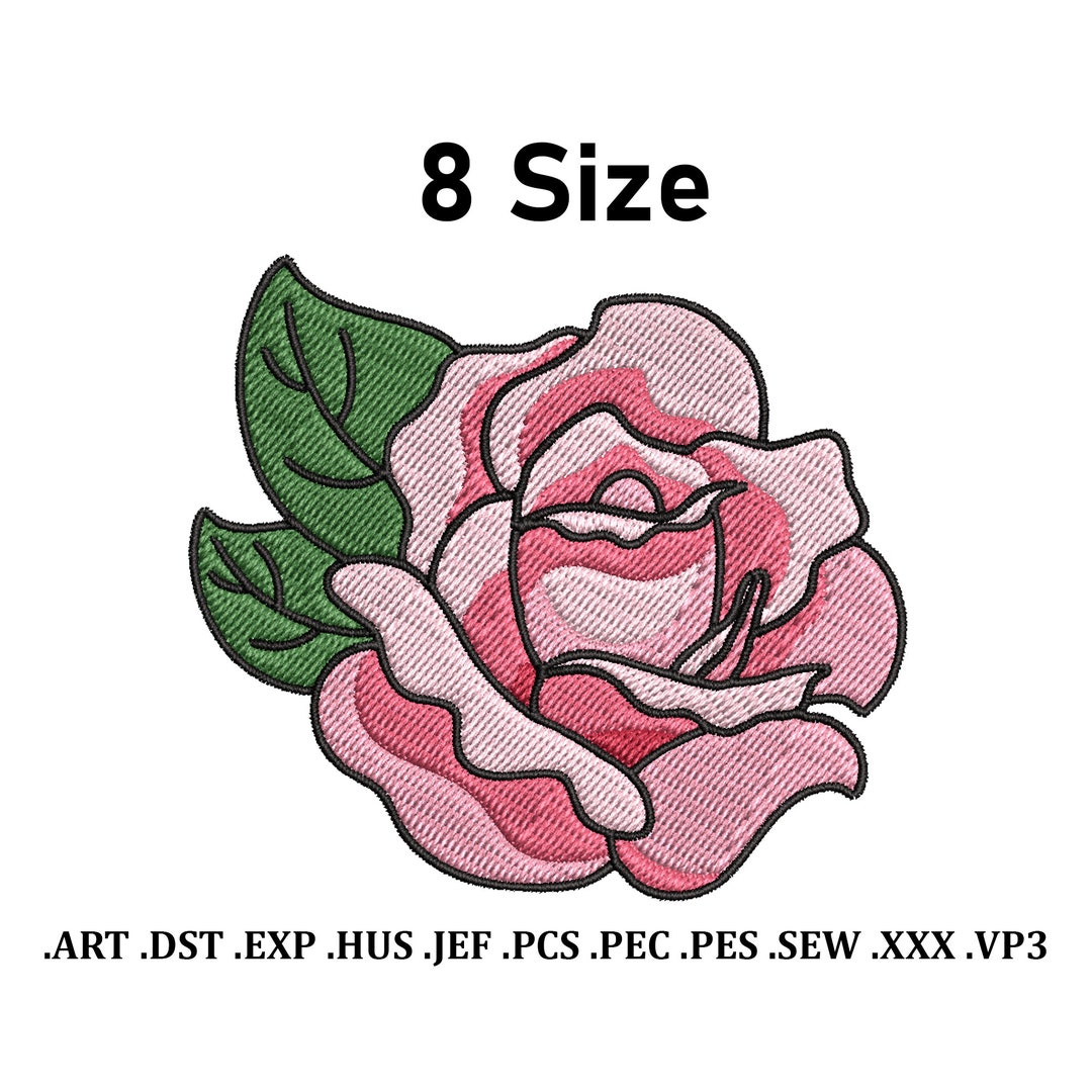 Rose - Machine Embroidery Design, Embroidery Design, Machine Embroidery ...