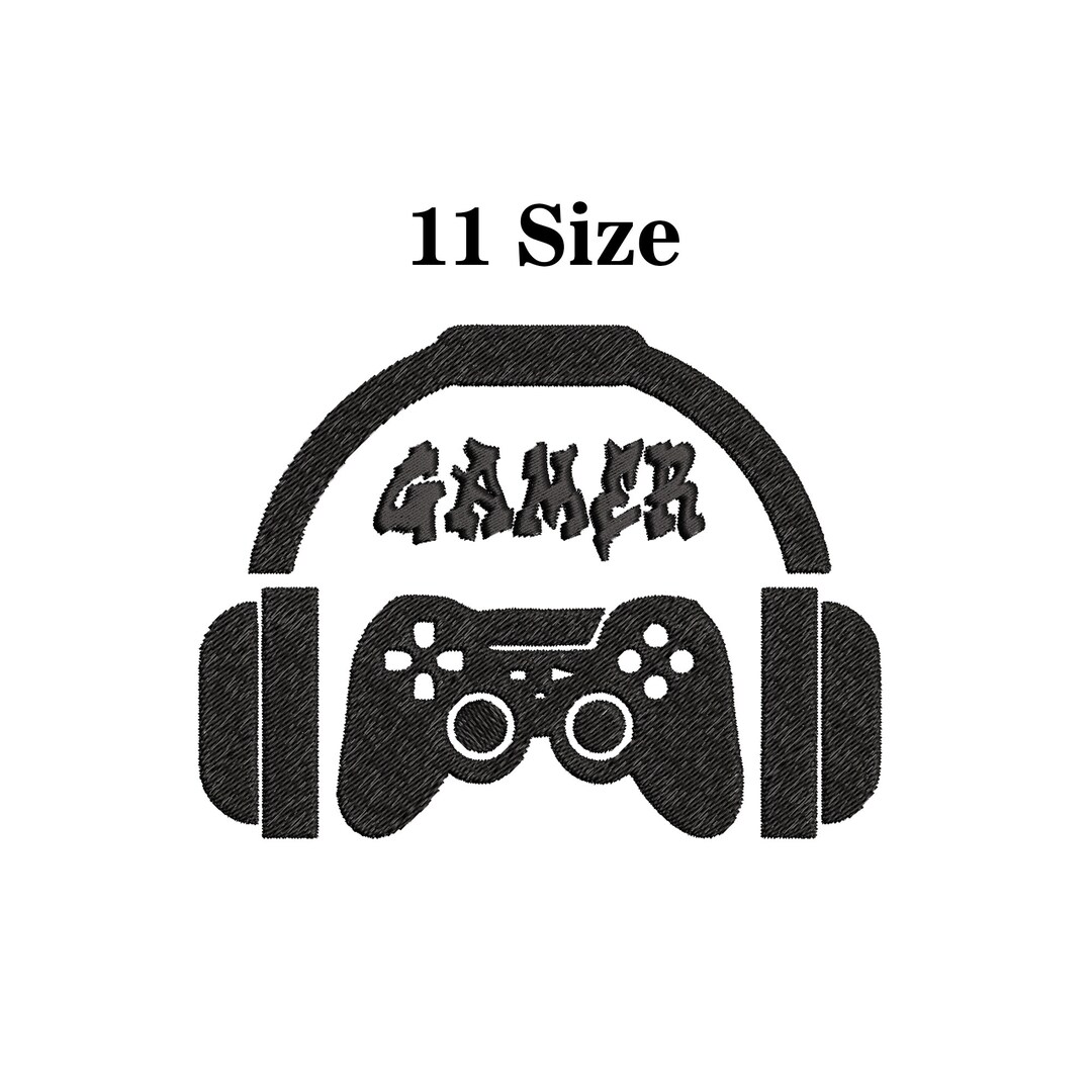 Gamer Logo Pack of 2 - Machine Embroidery Design, Embroidery Design ...
