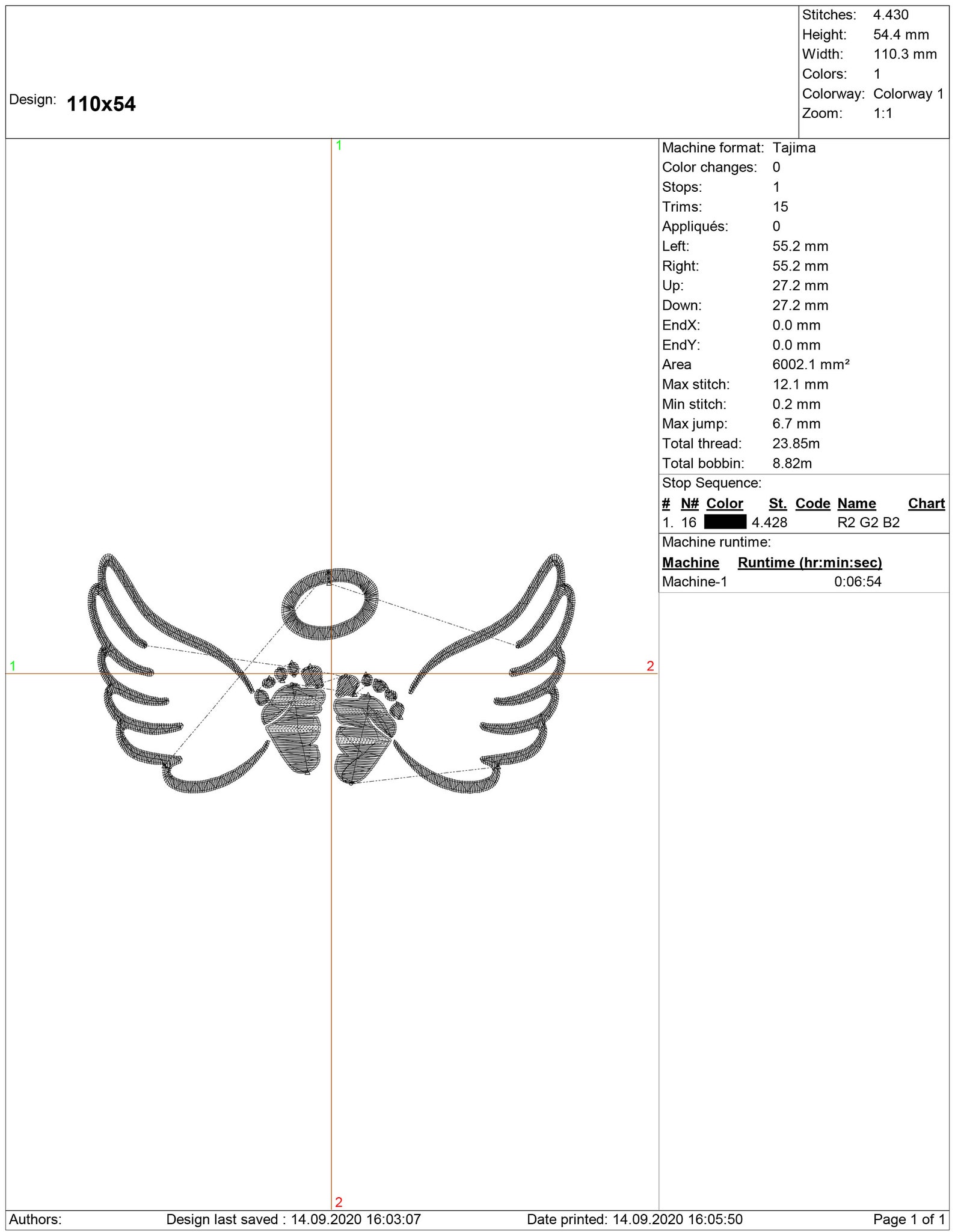 Wing - Machine Embroidery Design, Embroidery Design, Machine Embroidery ...