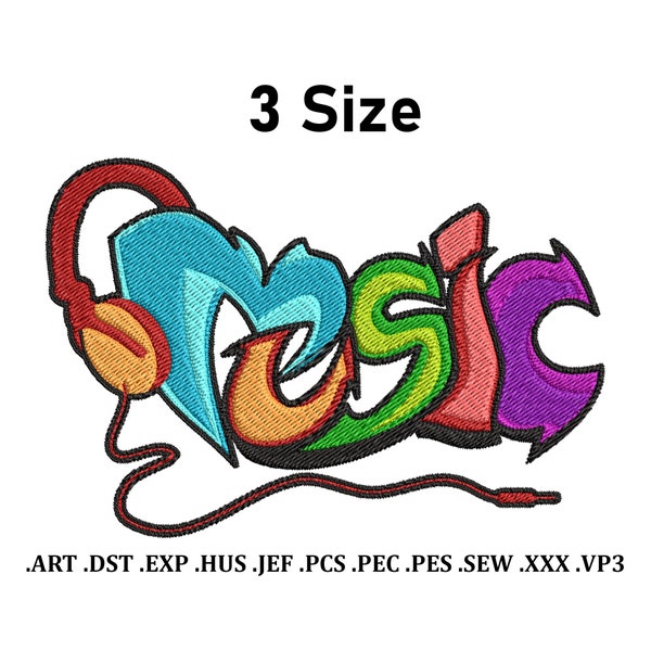 Music Embroidery - Etsy