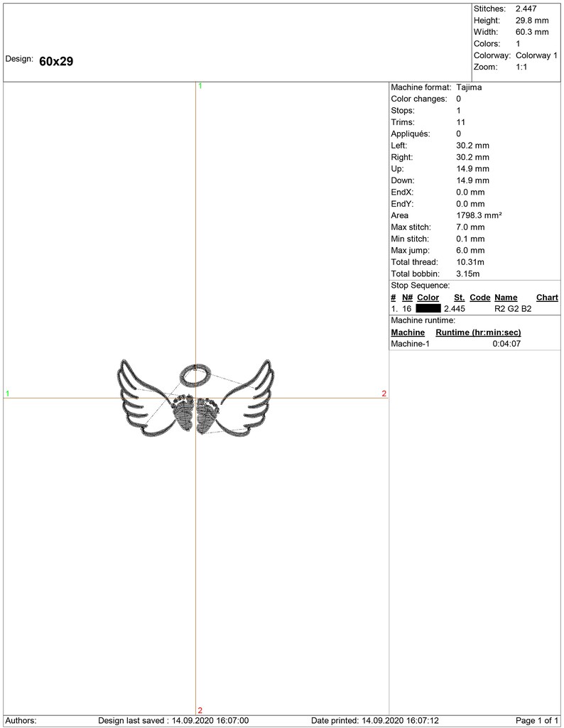 Wing - Machine Embroidery Design, Embroidery Design, Machine Embroidery ...