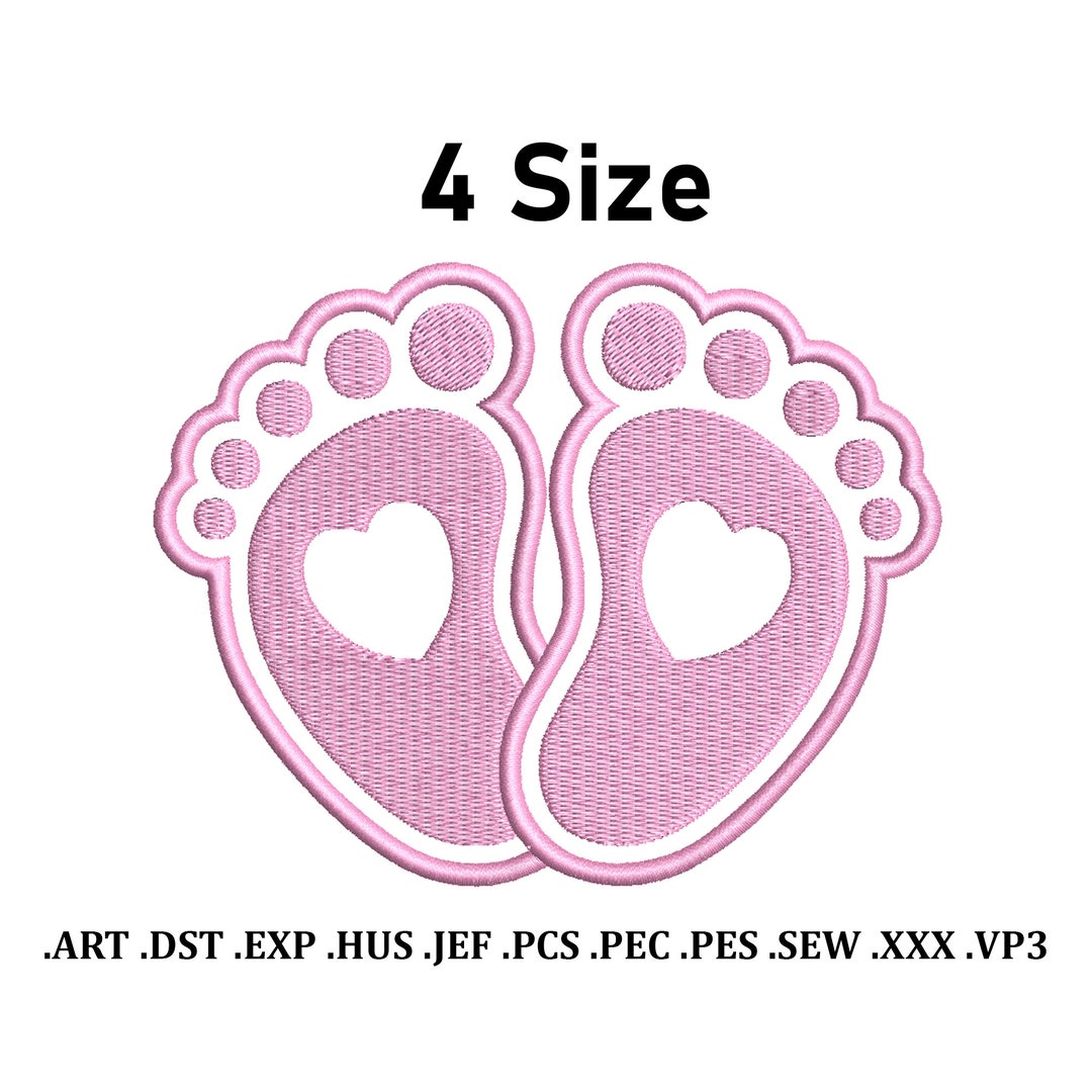 Baby Feet - Machine Embroidery Design, Embroidery Design, Machine ...