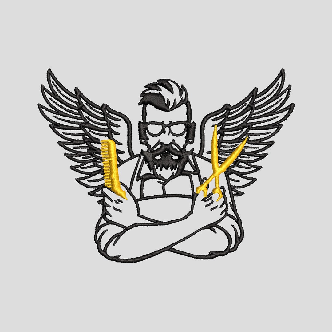 Barber - Machine Embroidery Design, Embroidery Design, Machine ...