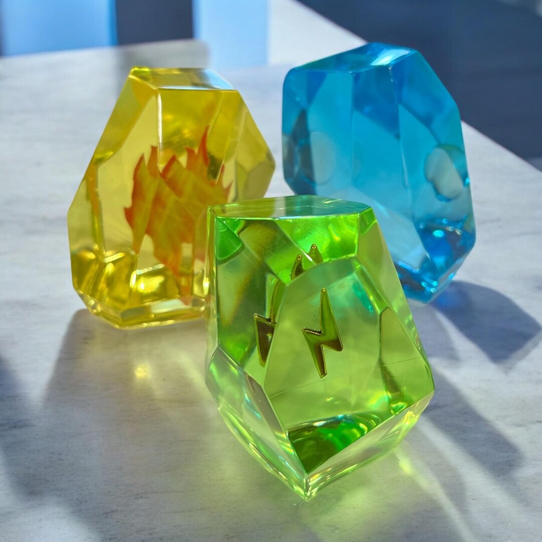 Pokemon Evolution Stones LARGE Size Fire, Water, or Thunder Stone ...