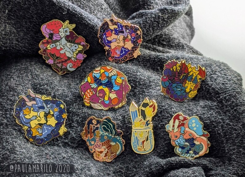 Dragon Hard Enamel Pin Lua the Art Scavenger Lapel Pin - Etsy