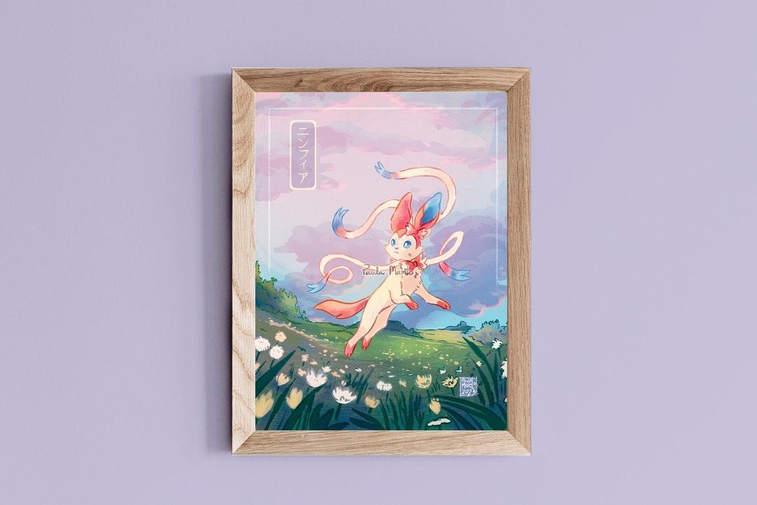 Dazzling Gleam Sylveon Pokemon Print | Poster | Pokemon | Decor ...