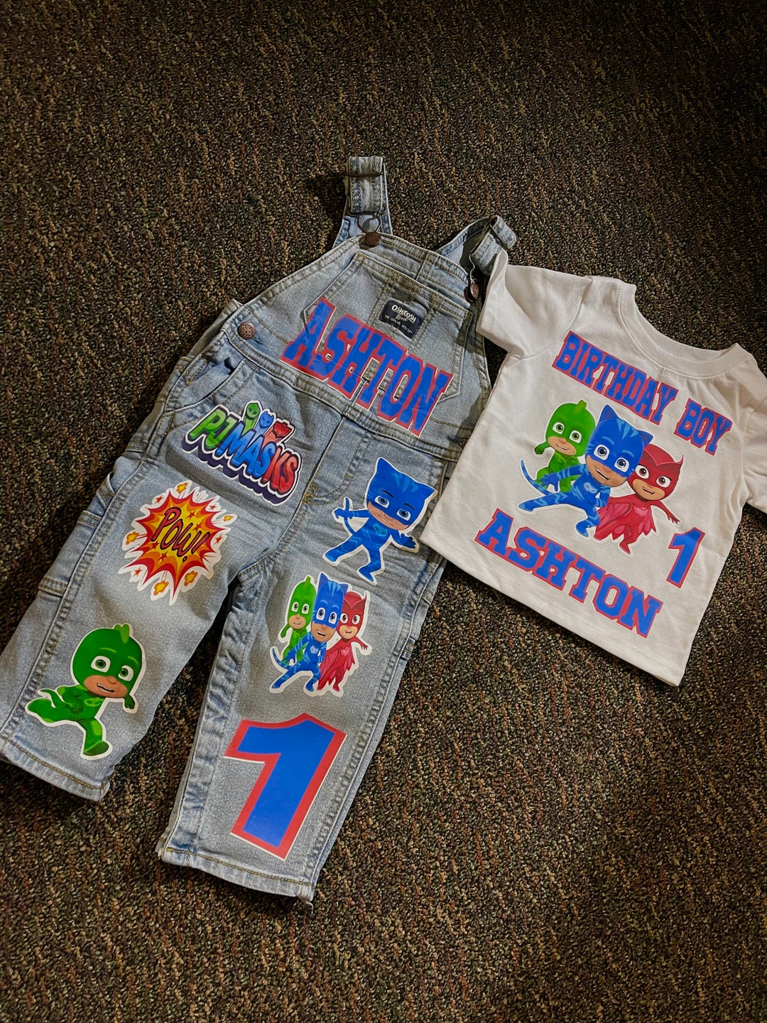 Mask Inspired Overalls | Custom Overalls | Birthday Outfit | Birthday ...