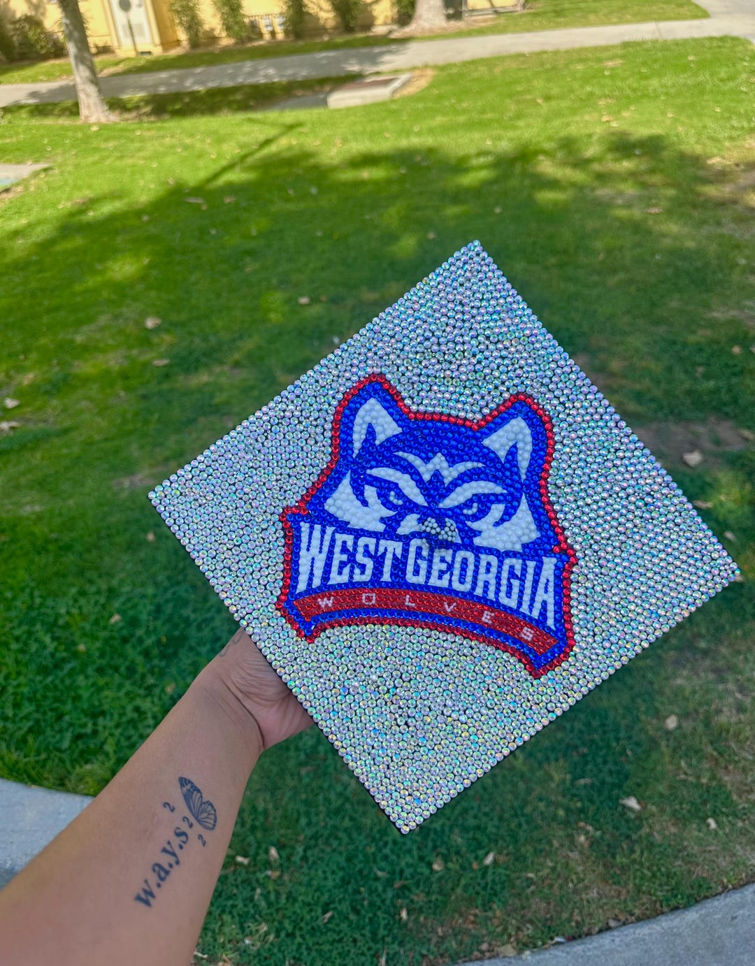 Bedazzled Grad Cap | Bling Grad Cap | West Georgia Grad Cap | Grad ...
