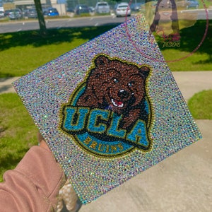 Bedazzled Grad Cap | Bling Grad Cap | Bear Grad Cap | Grad Topper | Cap ...