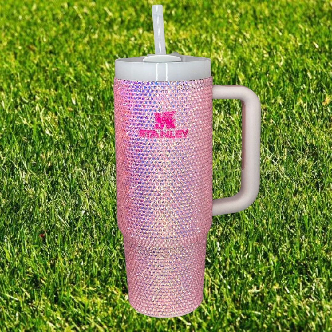 Pink Bling Stan Cup Bling Tumbler Bedazzled Cup - Etsy