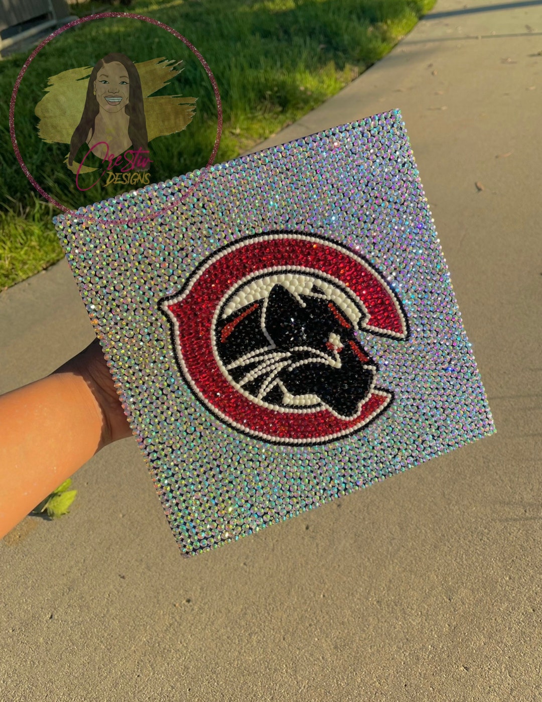 Bling Grad Cap | Bedazzled Grad Cap | Graduation Cap | Class of 2024 - Etsy