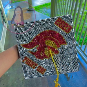 Bling Grad Cap | Bedazzled Grad Cap | Grad Cap | Grad Cap Topper ...