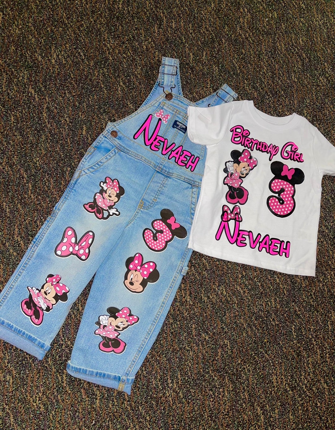 Mouse Overalls | Mick and Minnie Overalls | Custom Mouse Overalls ...