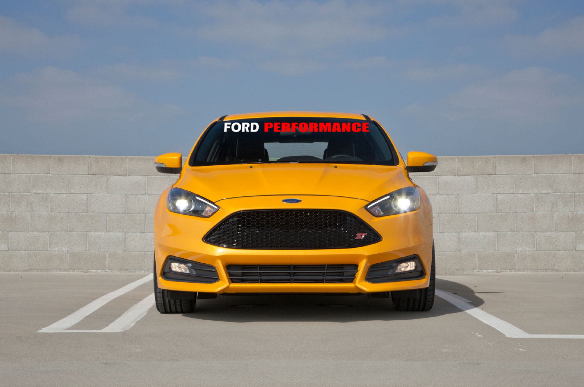 Ford Performance Sun Strip Ford Fiesta Focus St Line Rs Zetec S - Etsy