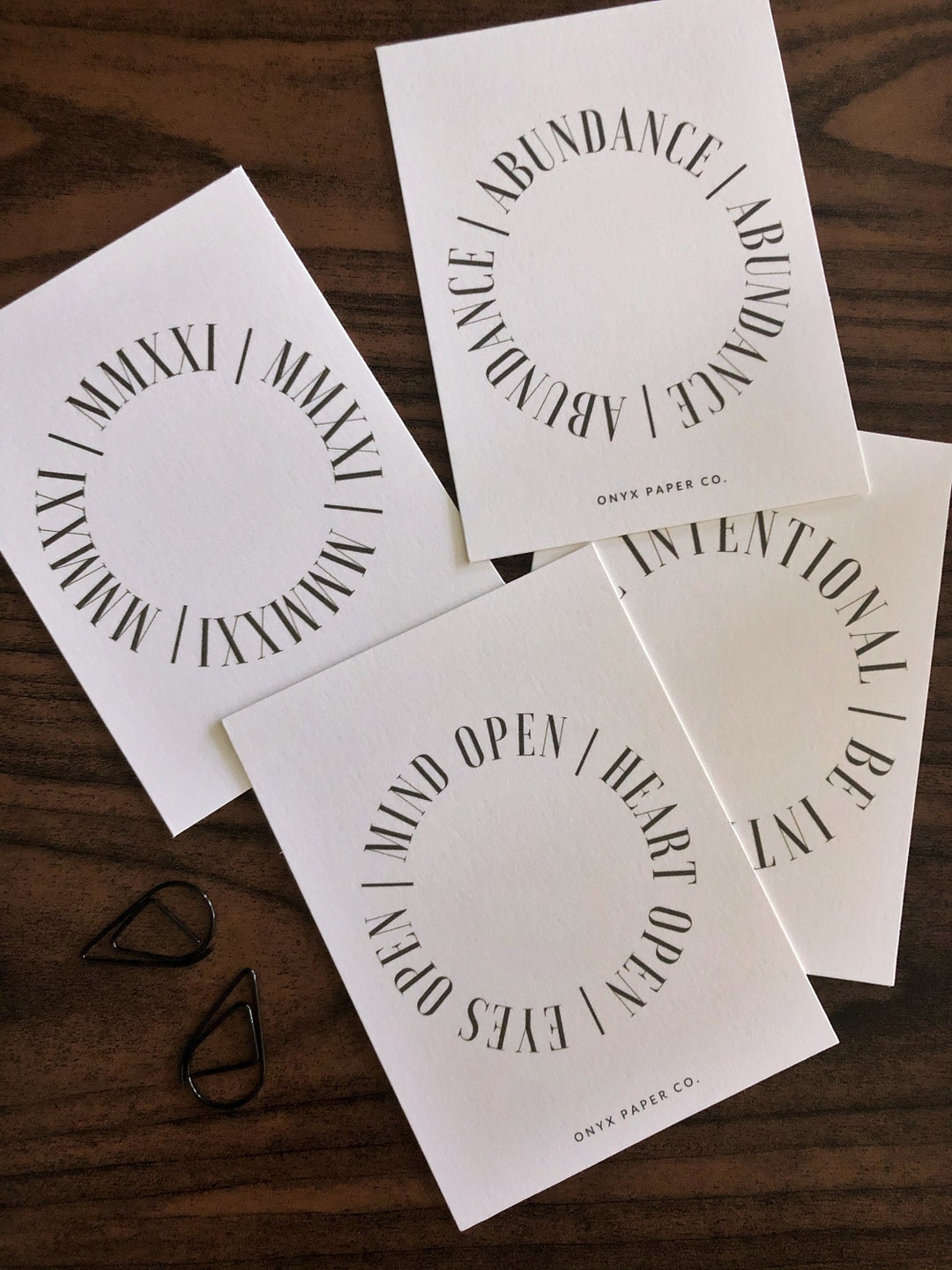 Eyes Open, Mind Open, Heart Open Journaling Card Set Set of 4 printed ...