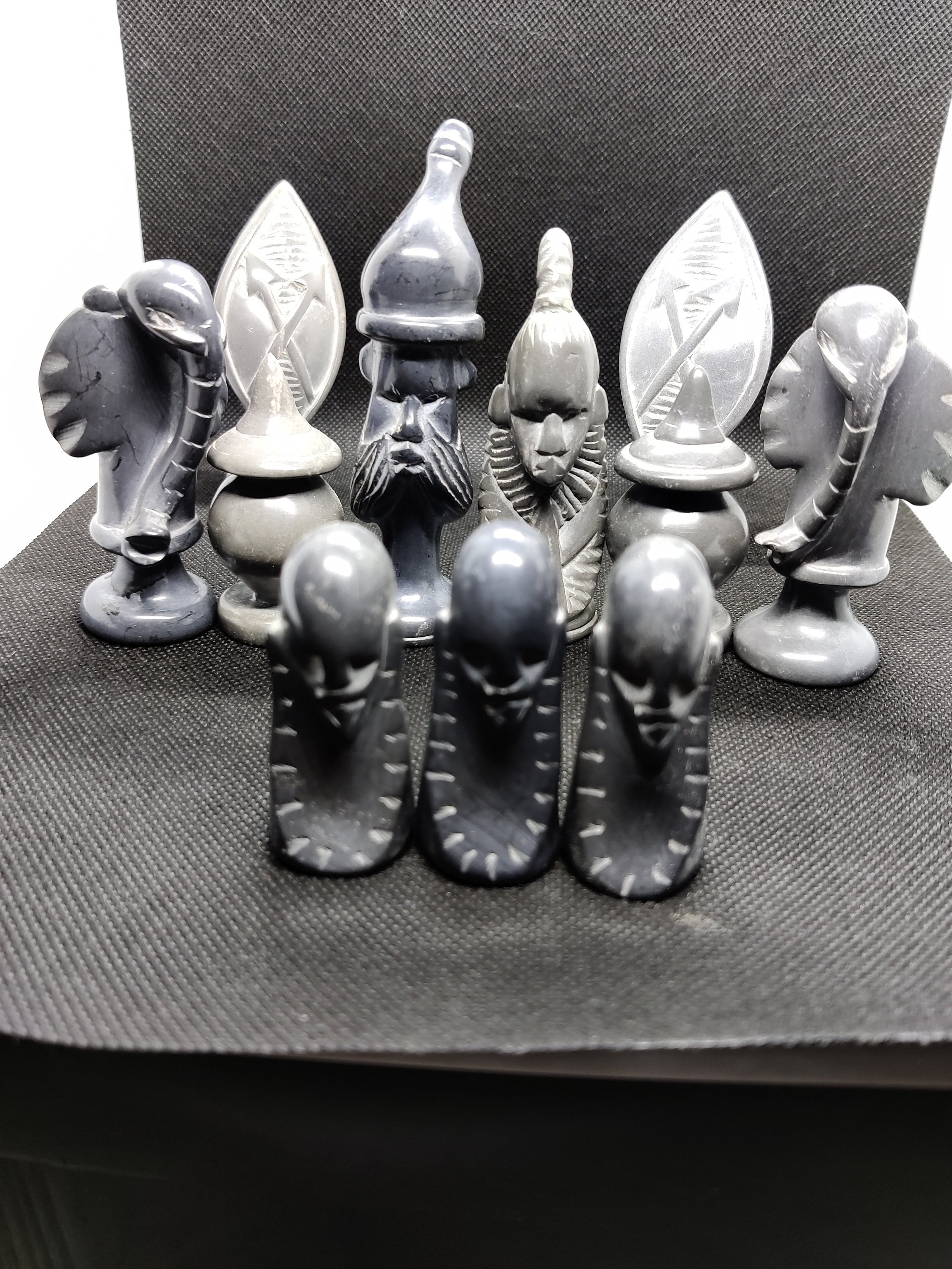 Tribal Hand Carved Onyx African Chess Set 2 Player Classic Chess Set ...