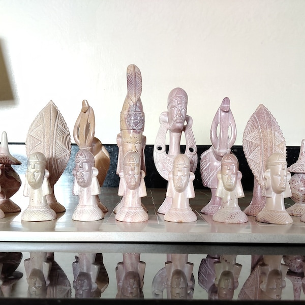Stone Chess Set - Etsy