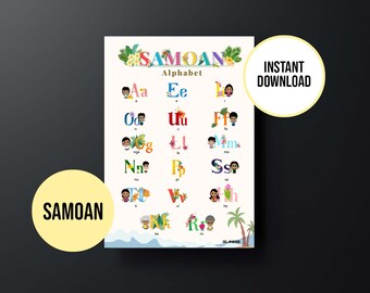 Samoan Alphabet - Etsy