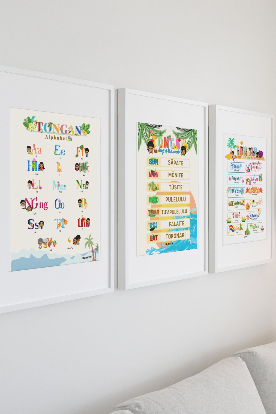 Printable Tongan Numbers 1-10 Poster Tongan Tropical Beach - Etsy