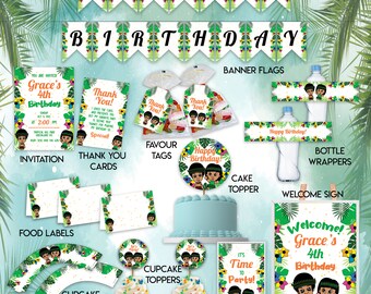 Printable Tongan Educational Charts Set Tropical Beach - Etsy