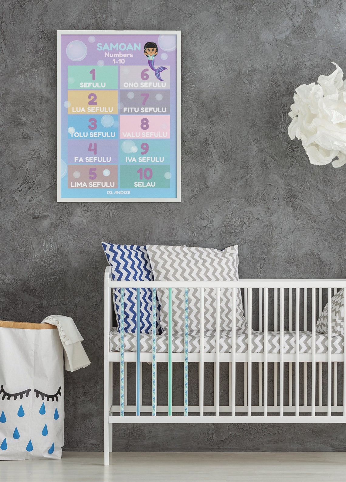 Printable Samoan Numbers 1-10 Poster Chart Instant Download | Etsy