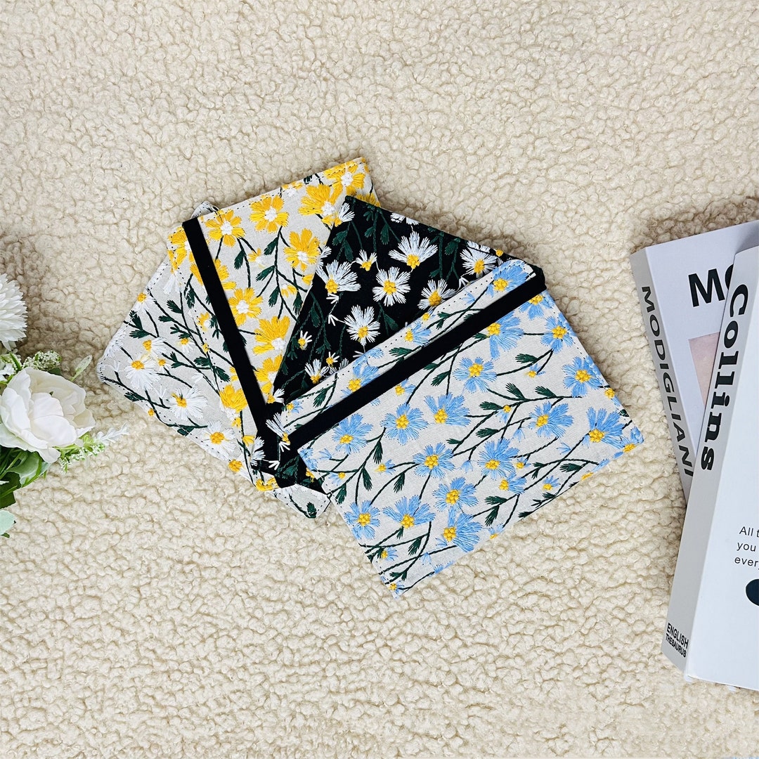 Embroidered Daisy Fabric Kindle Case,new Kindle 6 2022 Kindle ...