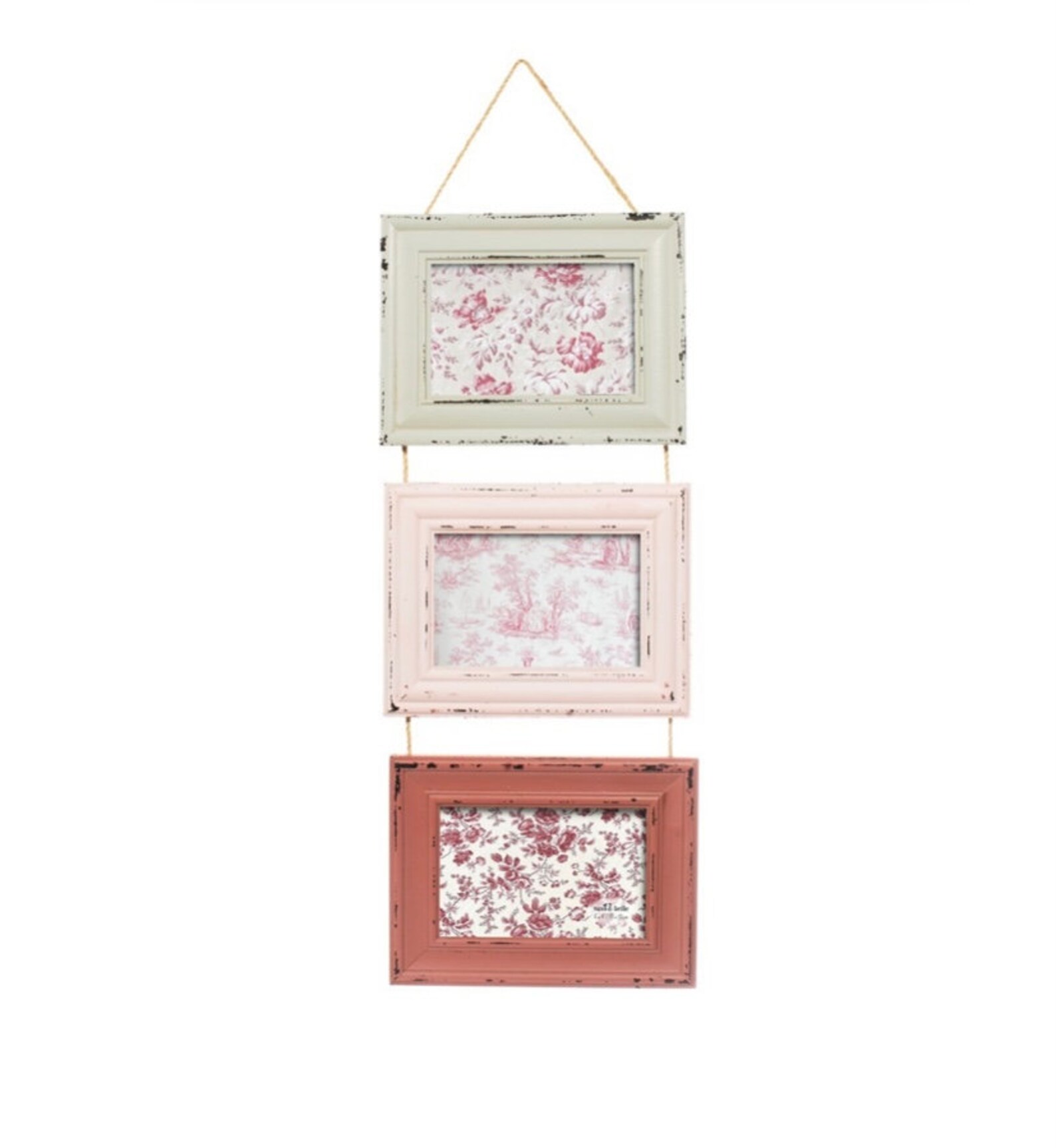 Triple Photo Frame Pink Photo Frame - Etsy