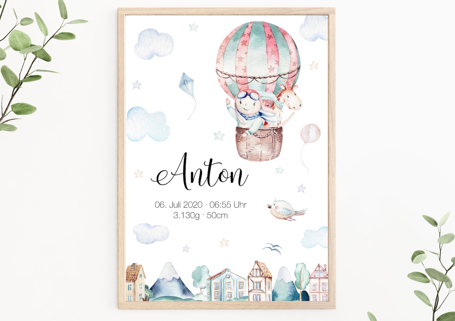 Birth Poster Customizable With Birth Dates Gift for Birth - Etsy UK