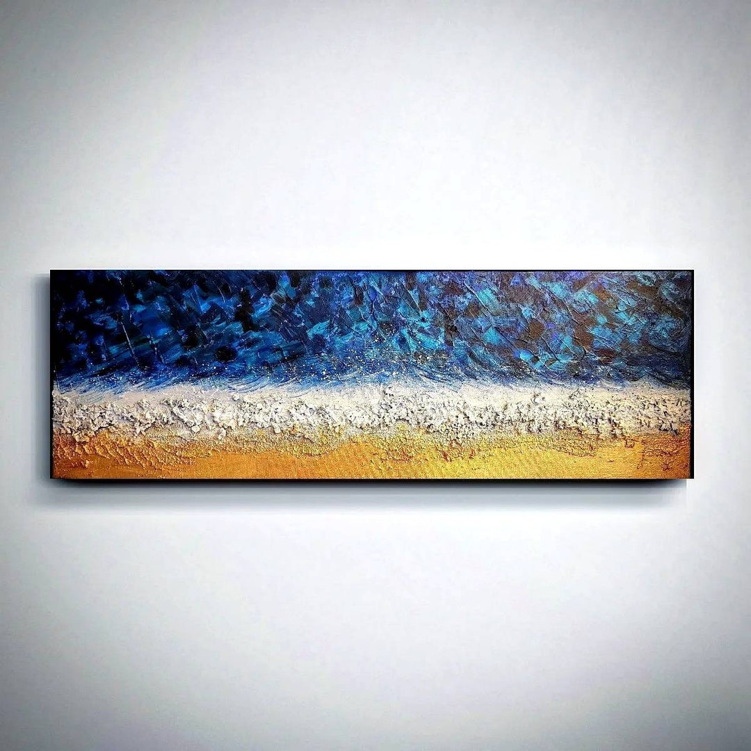 Ocean Wave of Perseverance // Abstract Water Landscape // - Etsy