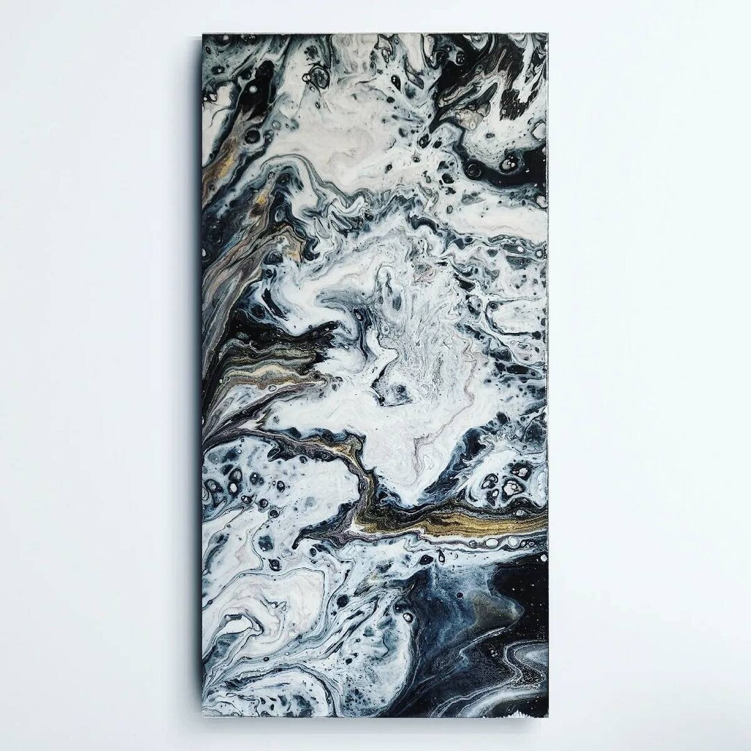 Frozen Marble Rivers _ Abstract Landscape - Etsy