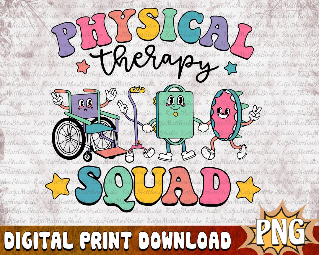 Retro Physical Therapy Png, PT Squad Pediatric Pngg, Physical Health ...