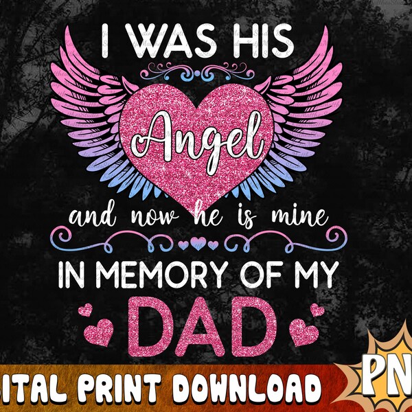 I Was His Angel Now He is Mine - Etsy