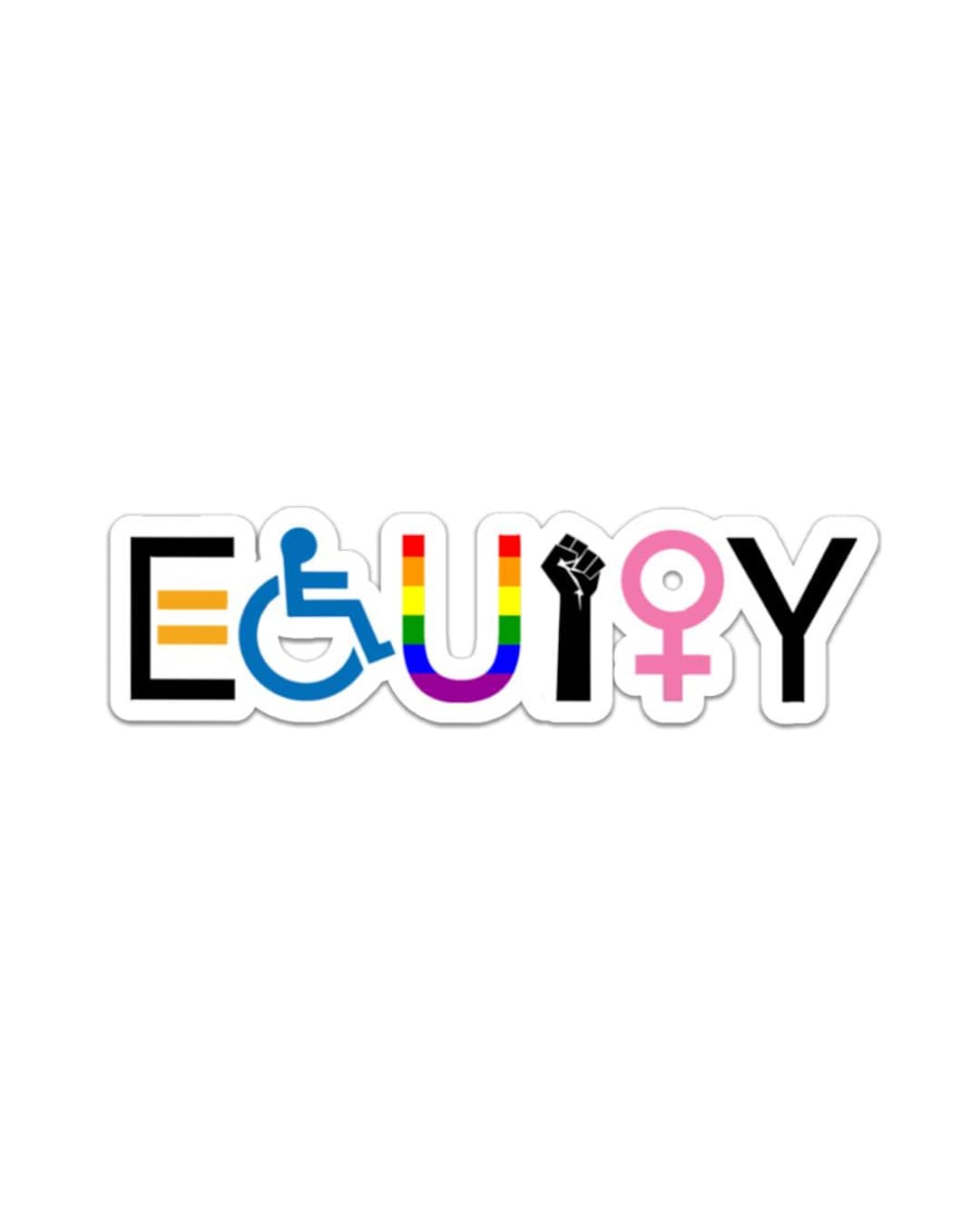 Equity Symbol Pride Month Sticker Idea Custom Stickers - Etsy UK