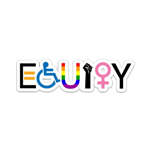 Equity Symbol Pride Month Sticker Idea Custom Stickers - Etsy UK