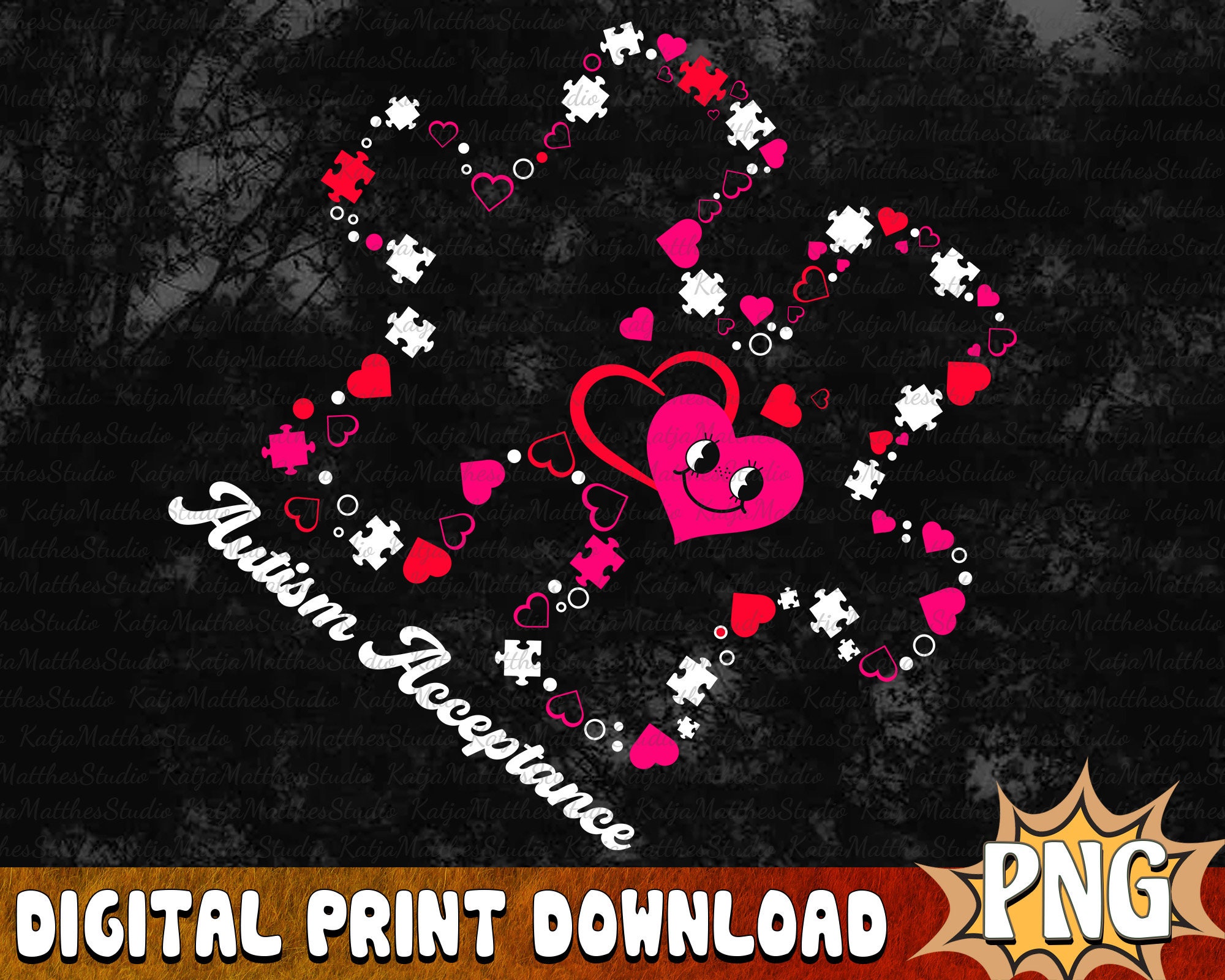 Aceptación del autismo PNG clásico San Valentín PNG, Conciencia del ...