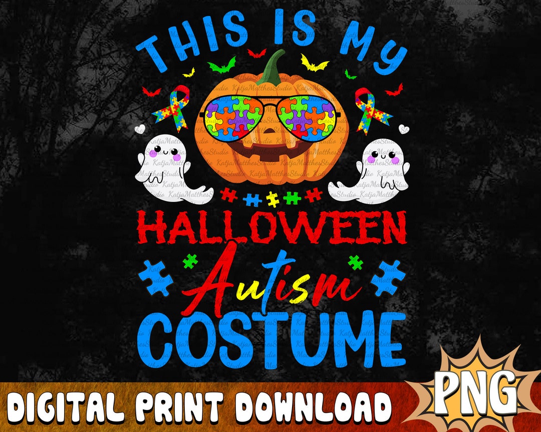 Autism Awareness Halloween Costume Puzzle Pieces PNG, Autism Halloween ...