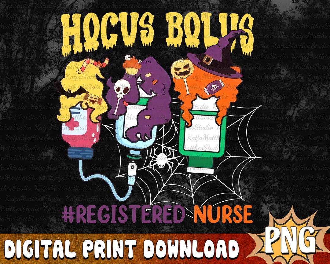Hocus Bolus Halloween Registered Nurse Png, Hocus Bolus Png, Halloween ...