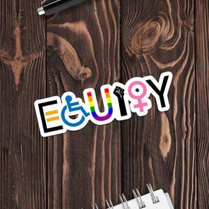 Equity Symbol Pride Month Sticker Idea Custom Stickers - Etsy UK