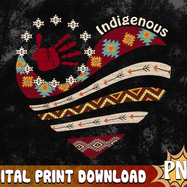 Handprint Native American - Etsy