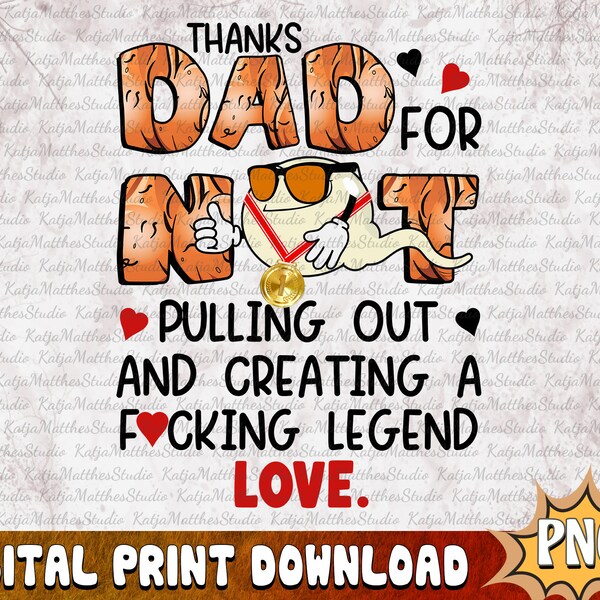 Thanks for Not Pulling Out Dad Svg - Etsy Australia