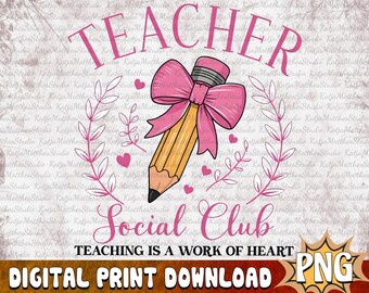 Coquette Teacher Png, Back to School Png,teacher Appreciation Gift ...