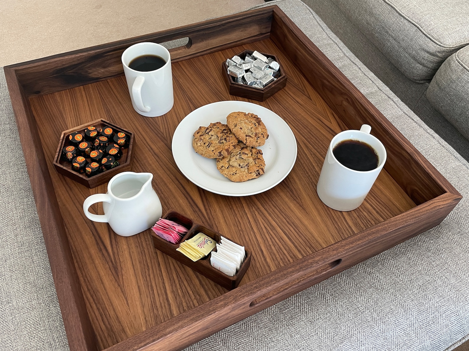 Extra Large 24 Inch Square Serving Tray - Ottoman Tray - Etsy